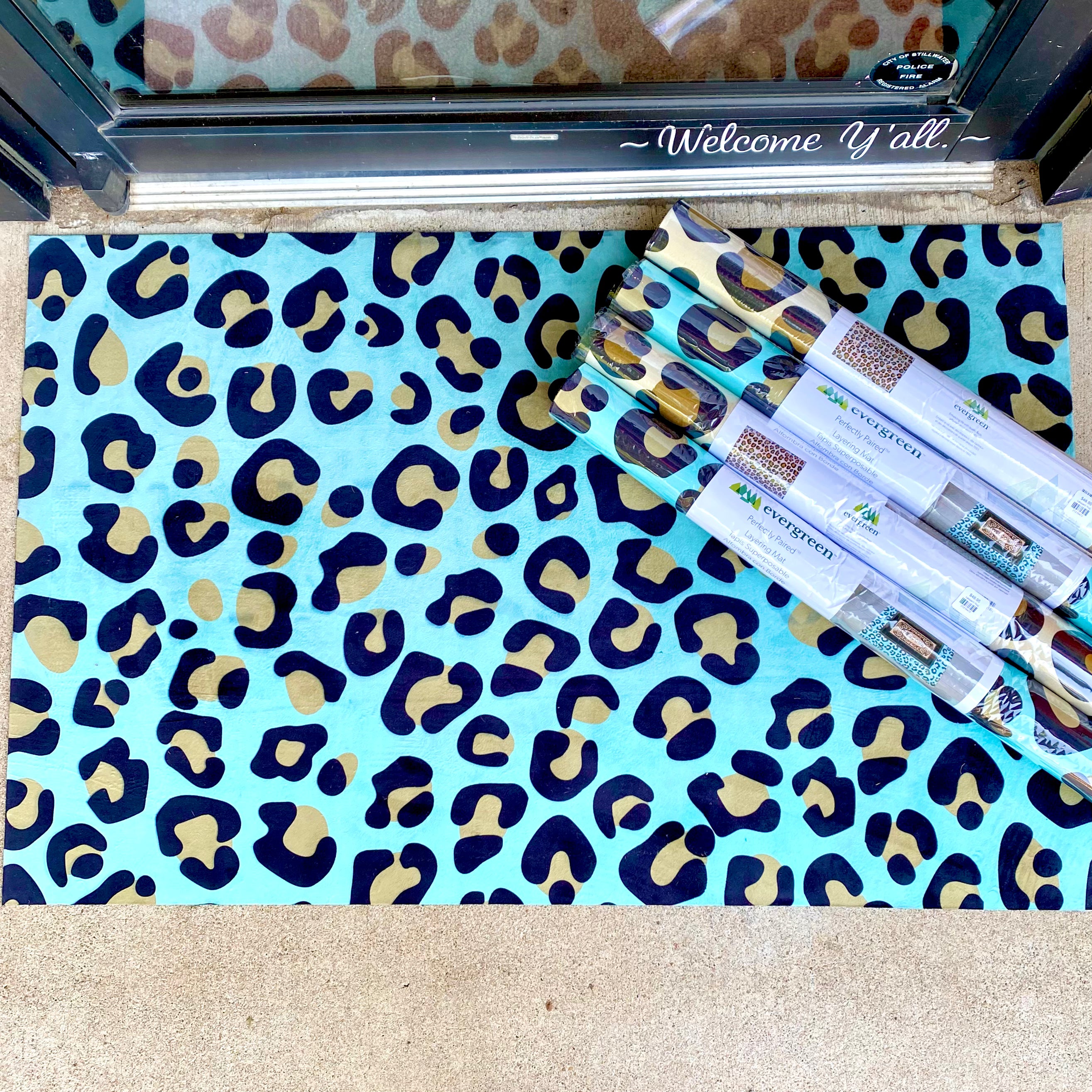 Leopard Layering Mat – Rhinestone Cowgirl Stillwater